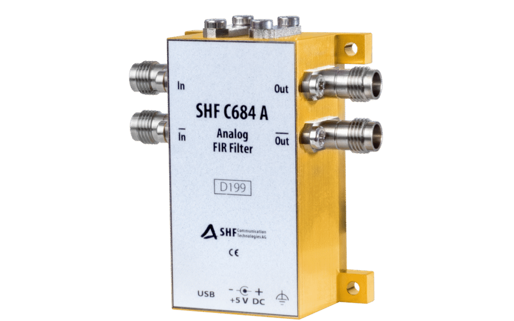 FIR Filter Supporting PAM4 Signals up to 200 Gbps | SHF's New Products